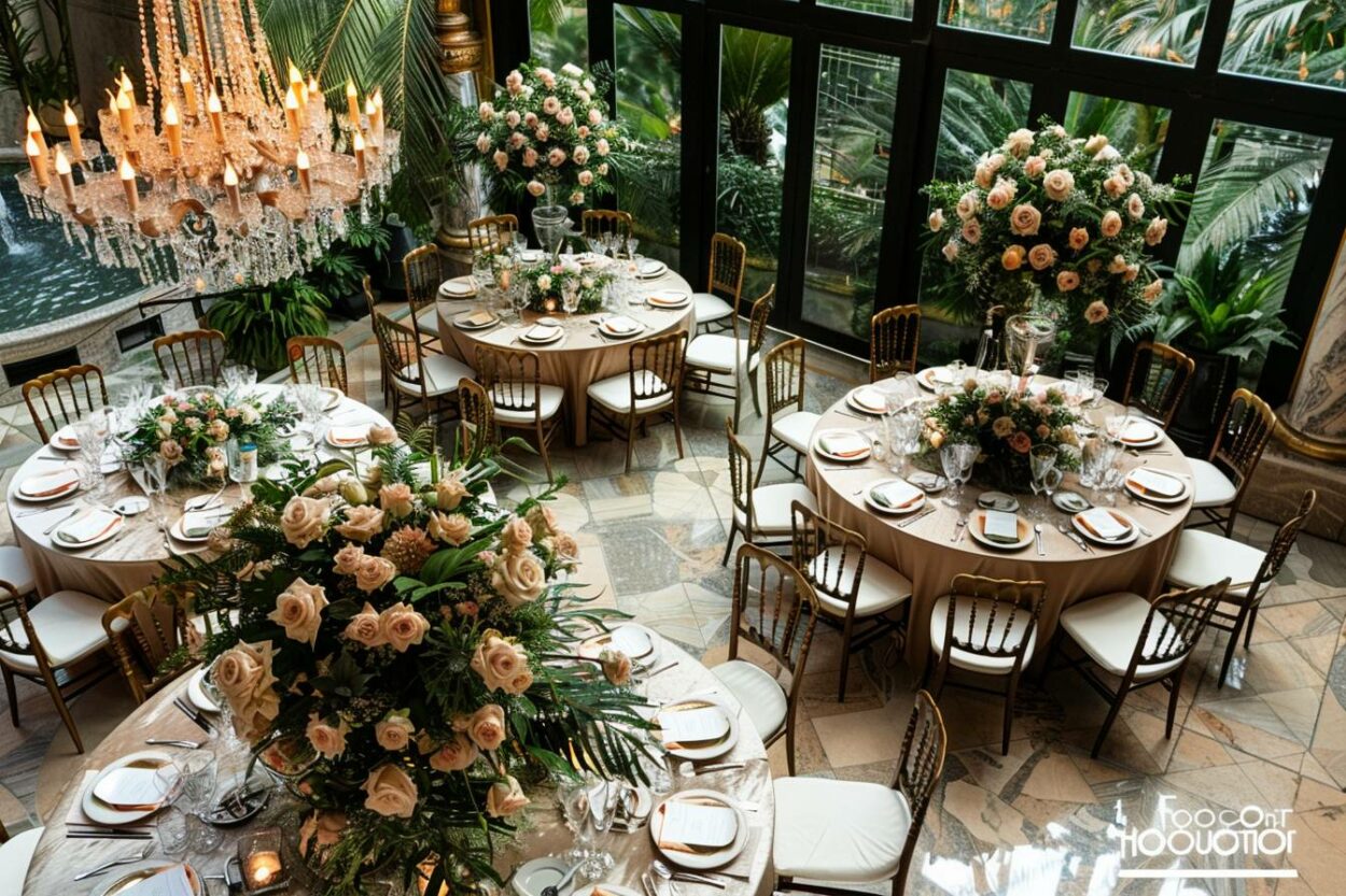 Mariage de rêve : sublimer avec des tables rondes!