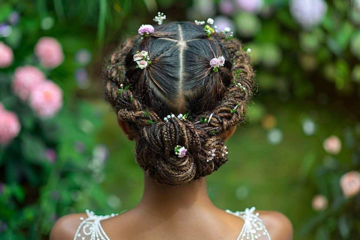 Coiffure de mariage : optez pour le chignon tressé bohème-chic
